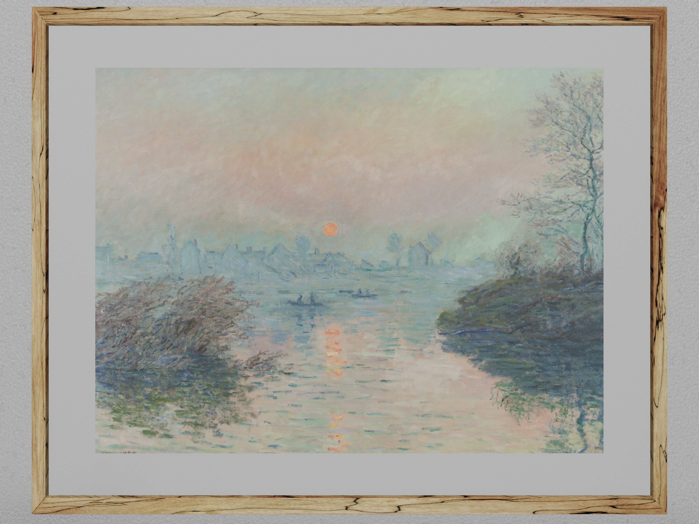 Claude Monet Painting on Canvas Downloadable Impressionist Wall Art ...