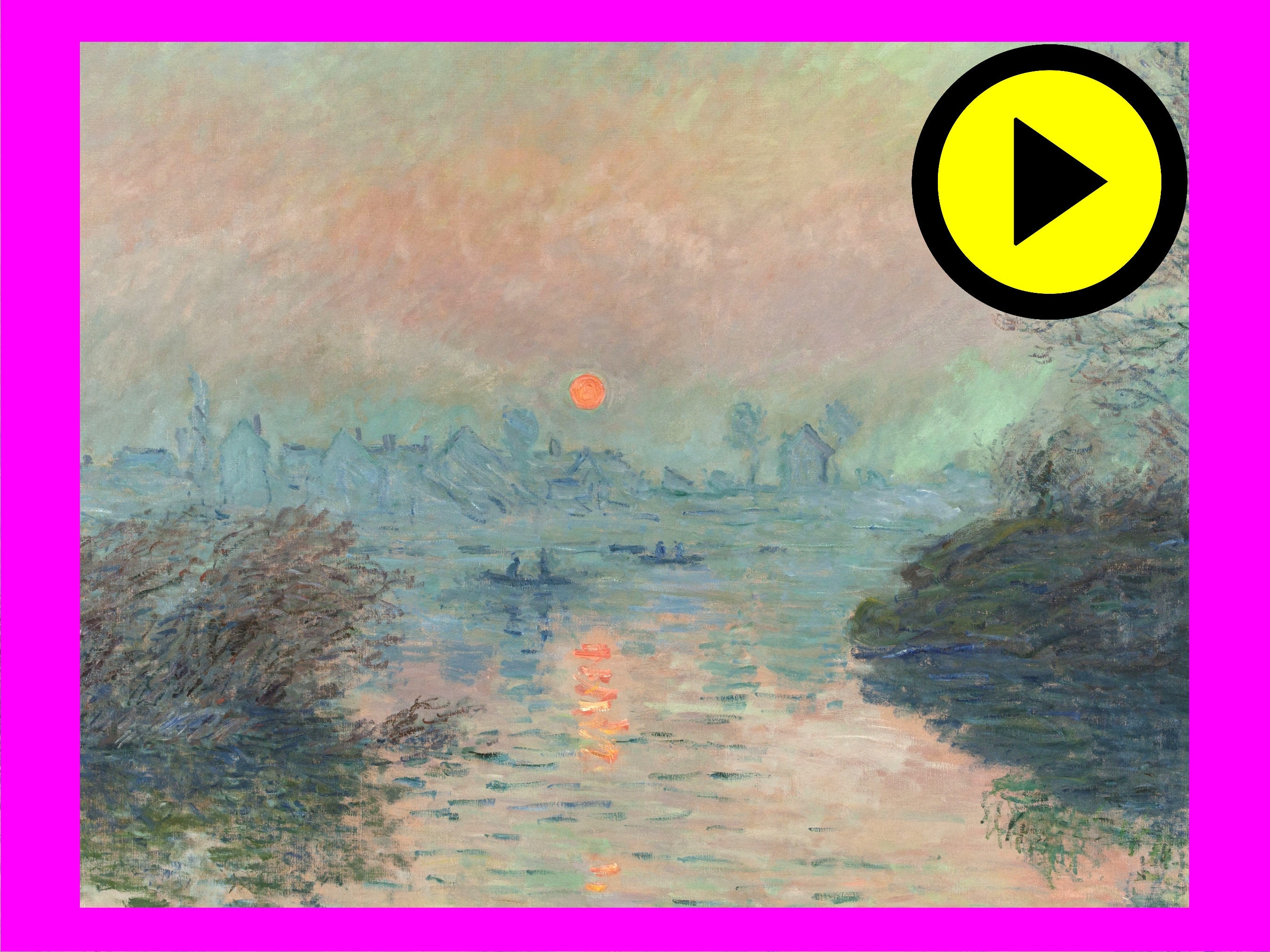 Claude Monet Painting on Canvas Downloadable Impressionist Wall Art ...