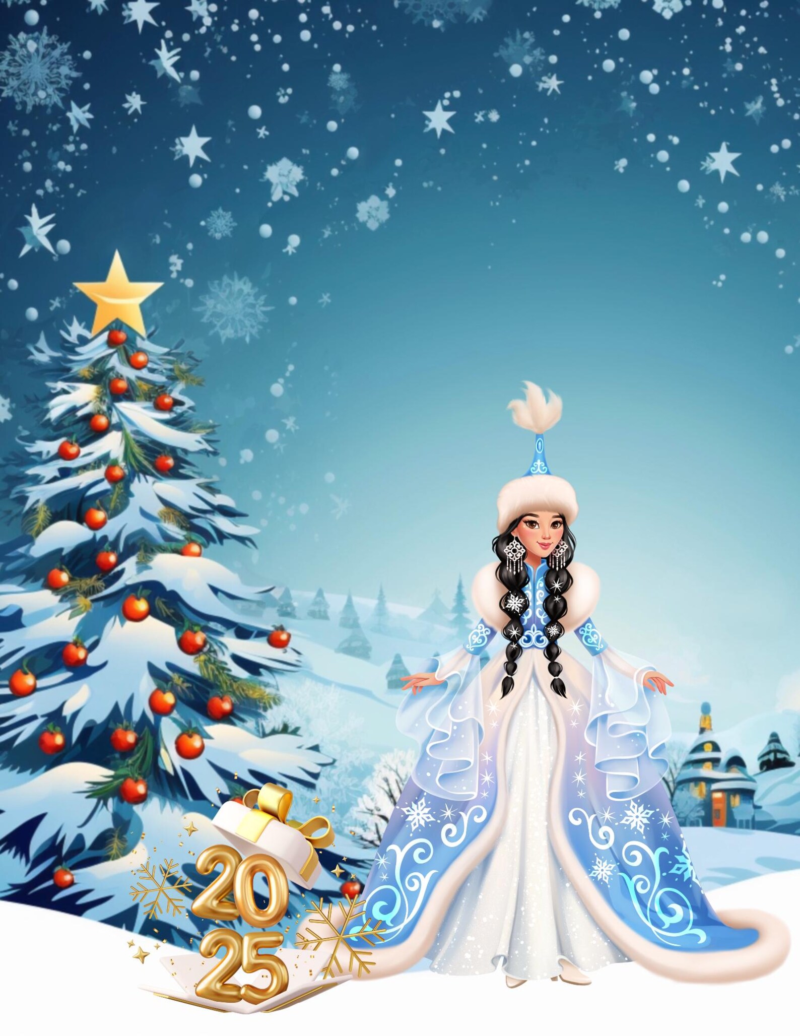 The Snow Princess Snegurochka Sticker - Etsy
