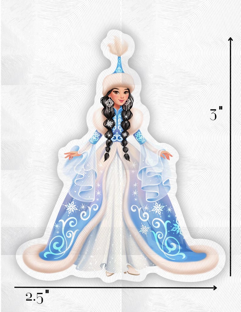 The Snow Princess Snegurochka Sticker - Etsy