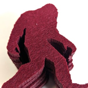 Maroon Bigfoot Felt Craft Bigfoot Felt Cutout Craft Bigfoot - Etsy
