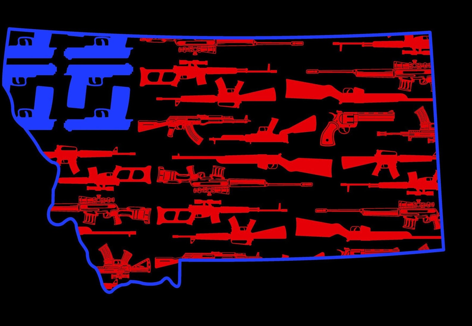 Montana Gun Graphic Printable Tshirt Graphic T-shirt Montana T Shirt ...