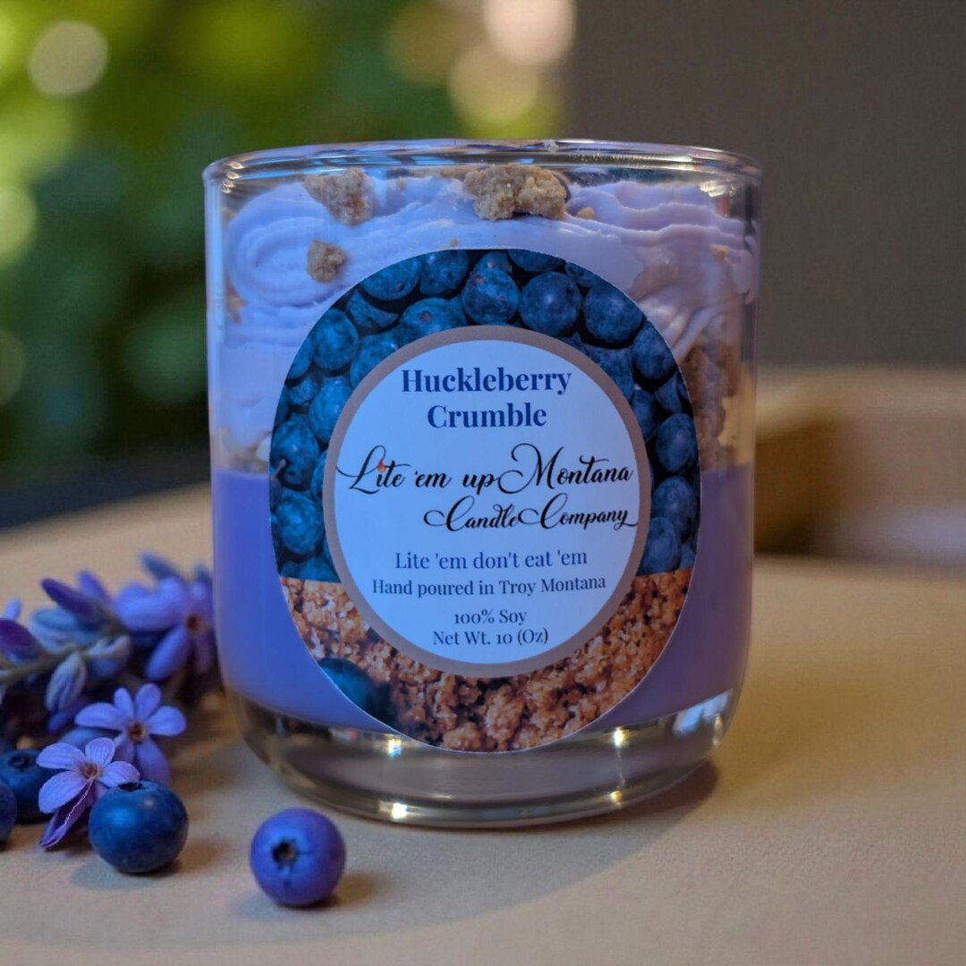 Montana Huckleberry Crumble Dessert Candle %100 Soy Wax - Etsy