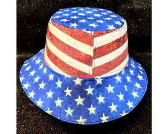 American Flag Bucket Hat - Etsy