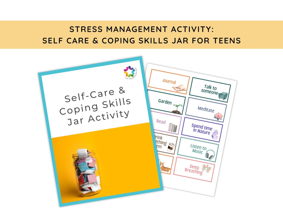 Self-care Activity for Teens – Coping Skills List & Therapy Group Tool ...