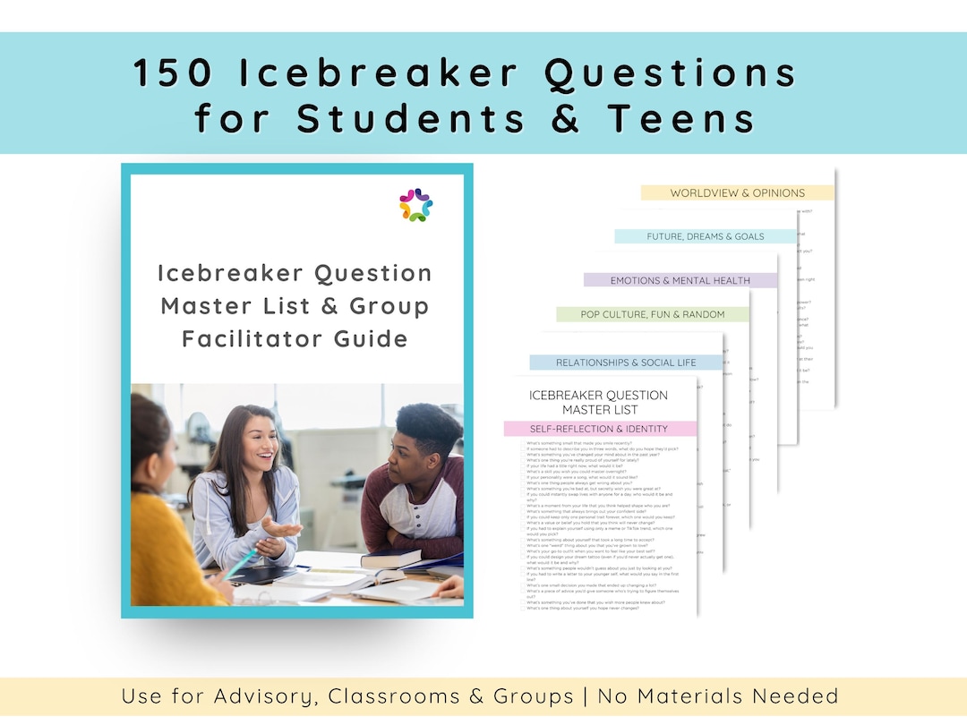 150+ Icebreaker Questions for Students and Teen Groups – Fun No Prep ...