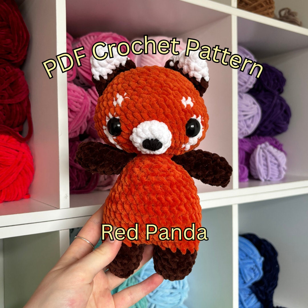 Low-sew Red Panda Pattern / PDF Pattern / Crochet Pattern - Etsy