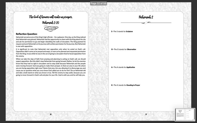 EZRA AND NEHEMIAH Journal: One Chapter a Day - Etsy