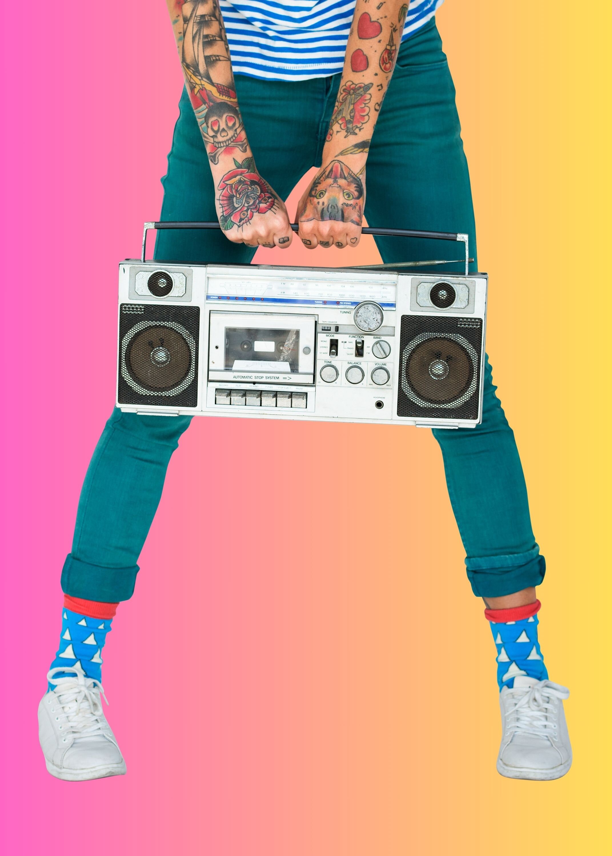 Rainbow Boombox Decoupage Paper - Etsy