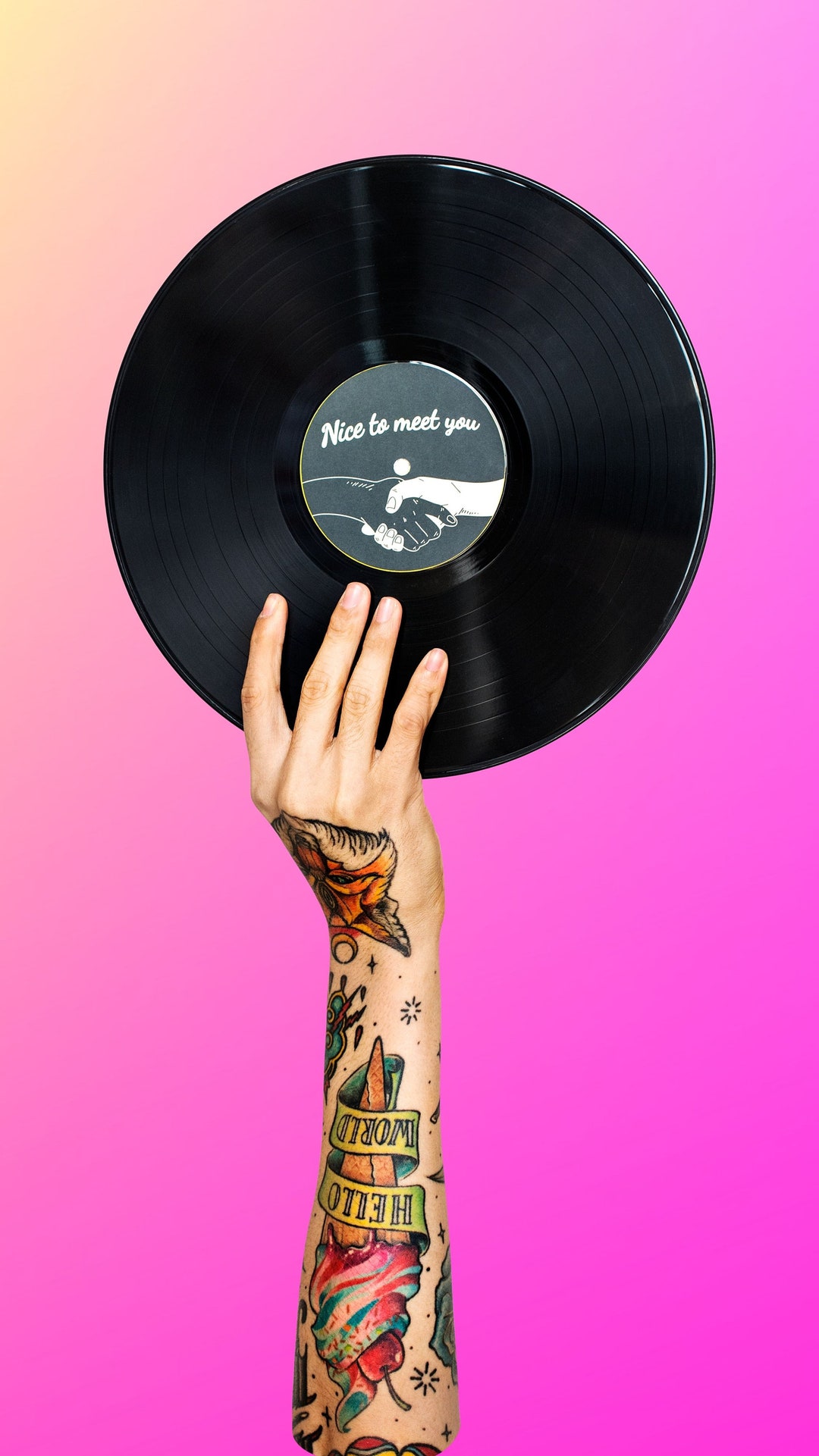 Pink Record Decoupage Paper - Etsy