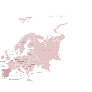 Editable Europe Map Powerpoint Template - Etsy