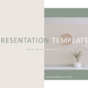 Minimal Modern Clean Style Powerpoint Template - Etsy