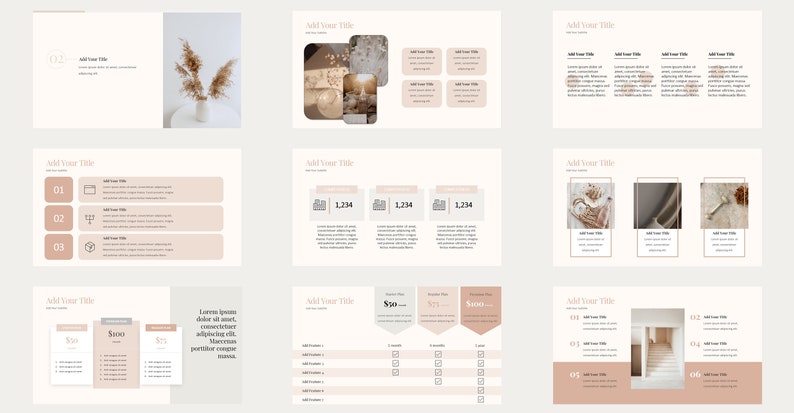 Minimal Modern Clean Business Powerpoint Template - Etsy