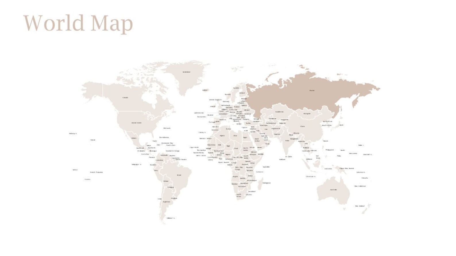 Editable World Map Powerpoint Template - Etsy