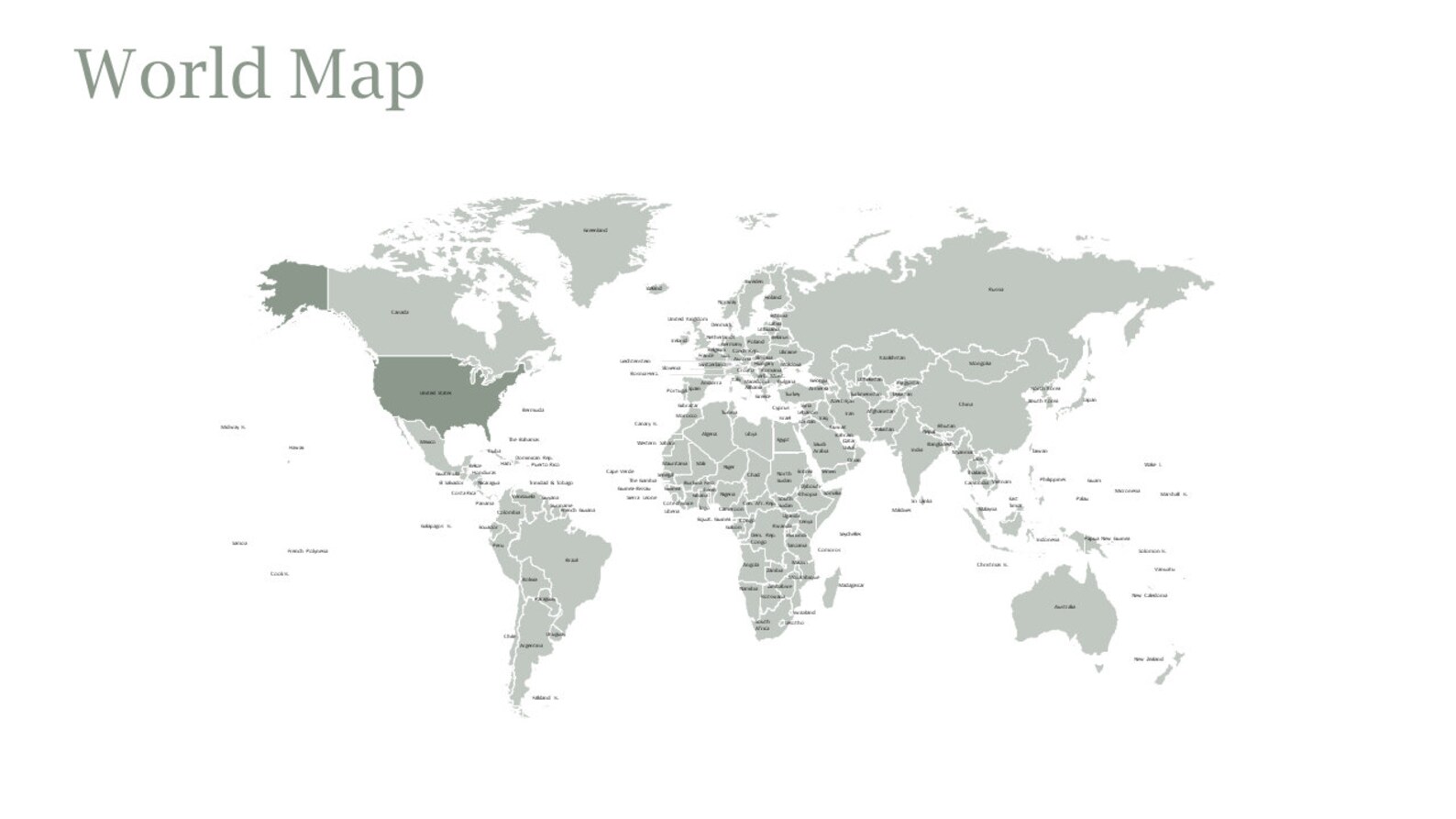 Editable World Map Powerpoint Template - Etsy