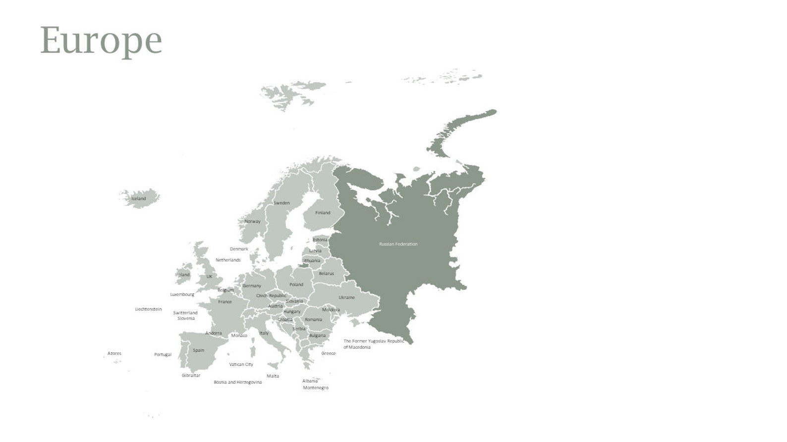 Editable Europe Map Powerpoint Template - Etsy