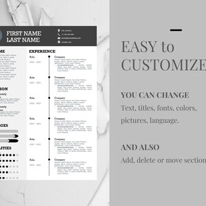 Professional Modern Clean CV Powerpoint Template - Etsy