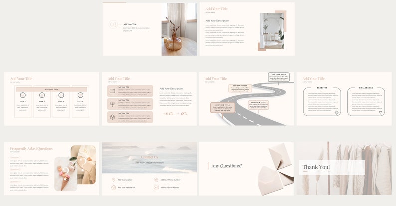 Minimal Modern Clean Business Powerpoint Template - Etsy