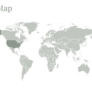 Editable World Map Powerpoint Template - Etsy