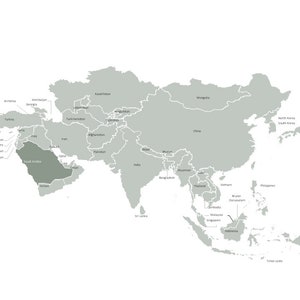 Editable Asia Map Powerpoint Template - Etsy