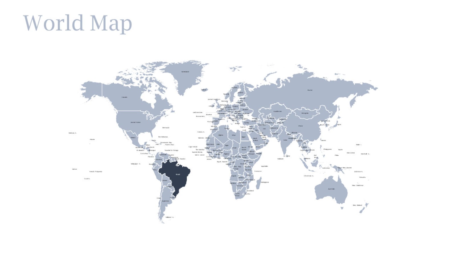 Editable World Map Powerpoint Template - Etsy