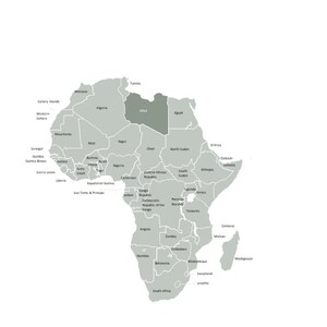 Editable Africa Map Powerpoint Template - Etsy