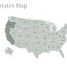 Editable United States of America Map Powerpoint Template - Etsy