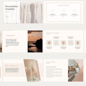 Minimal Modern Clean Business Powerpoint Template - Etsy