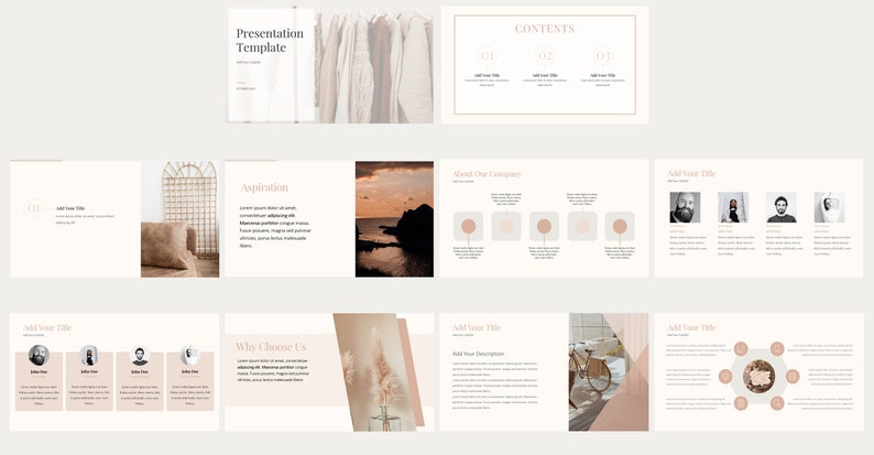Minimal Modern Clean Business Powerpoint Template - Etsy Minimal Modern Clean Business Powerpoint Template - Etsy