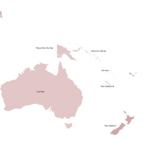 Editable Oceania Map Powerpoint Template - Etsy