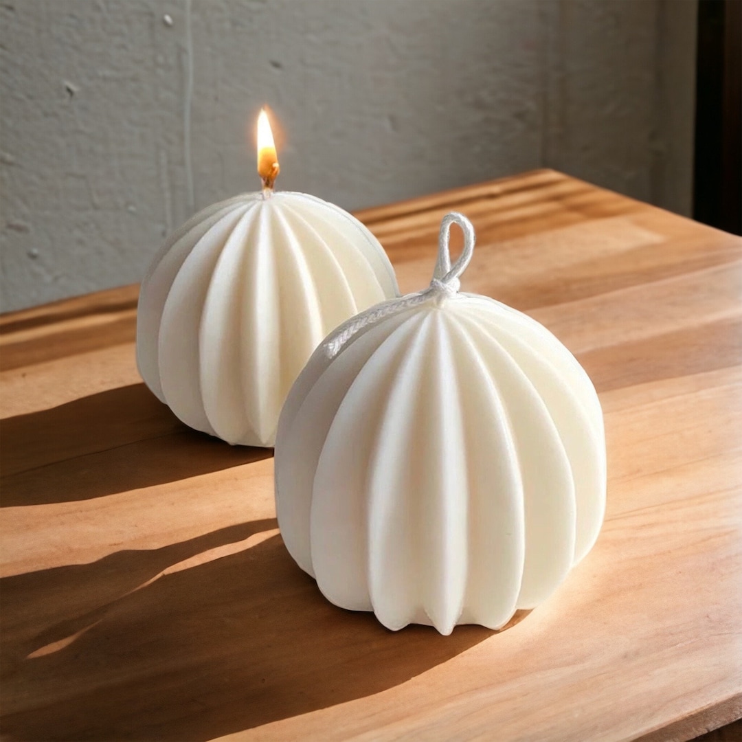 Sphere Candle, Ball Candle, Cactus Candle, Round Ball Candle, Modern ...