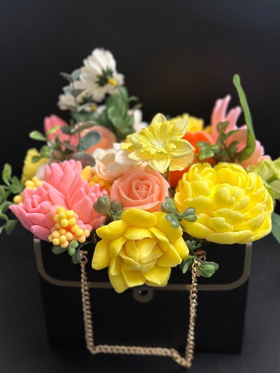 Soap Flower Bouquet, Soap Bouquet, Handmade Soap, Soap Flower, Birthday ...