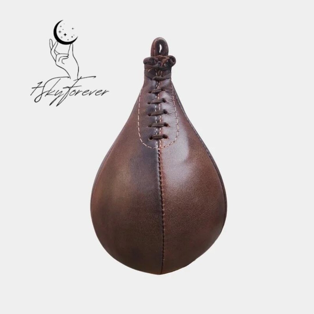 Vintage Leather Speed Bag, Old School Boxing Ball, Gym Decor - Etsy