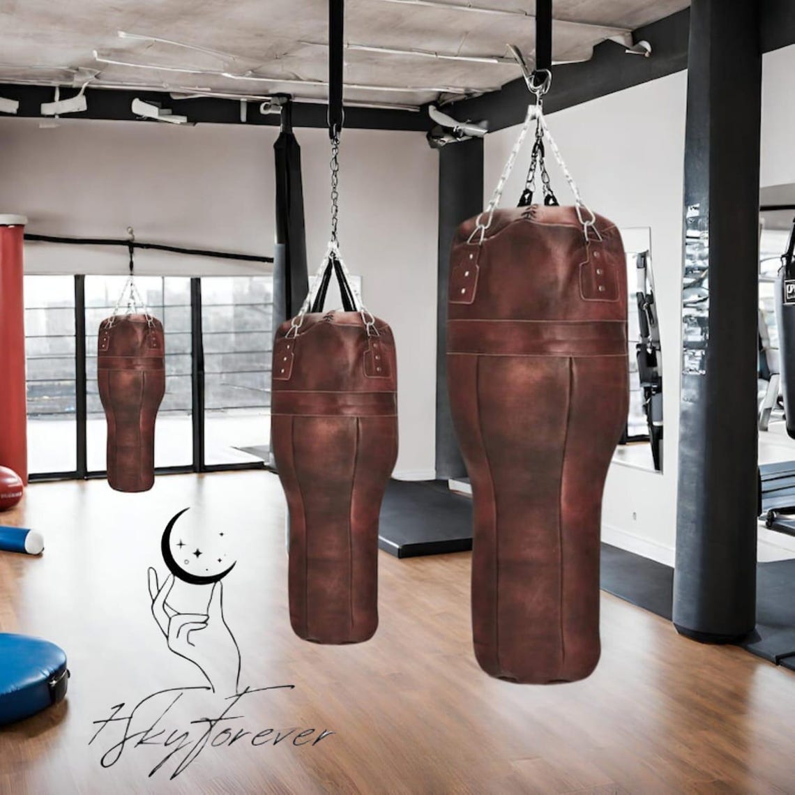 Upper Cut Vintage Leather Punching Bag , & MMA Enthusiasts, Cowhide ...
