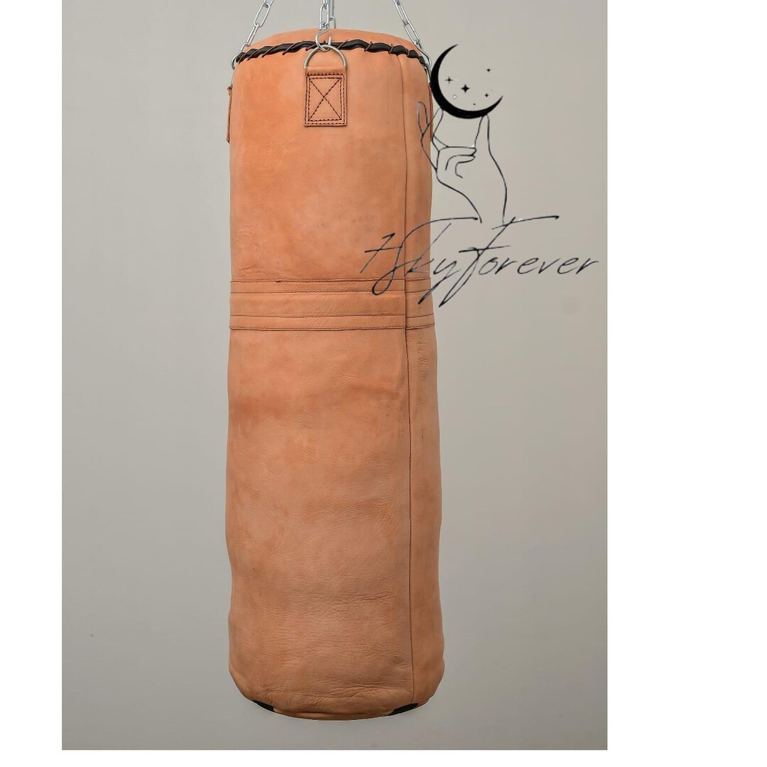 Heavy Nubuck Vintage Leather Punching Bag , & MMA Enthusiasts, Cowhide ...