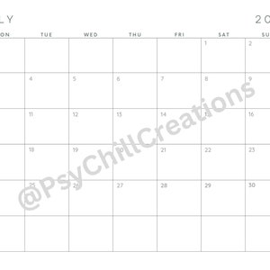 2023 Printable Calendar | Minimalist Monthly Calendar | 12 Months ...
