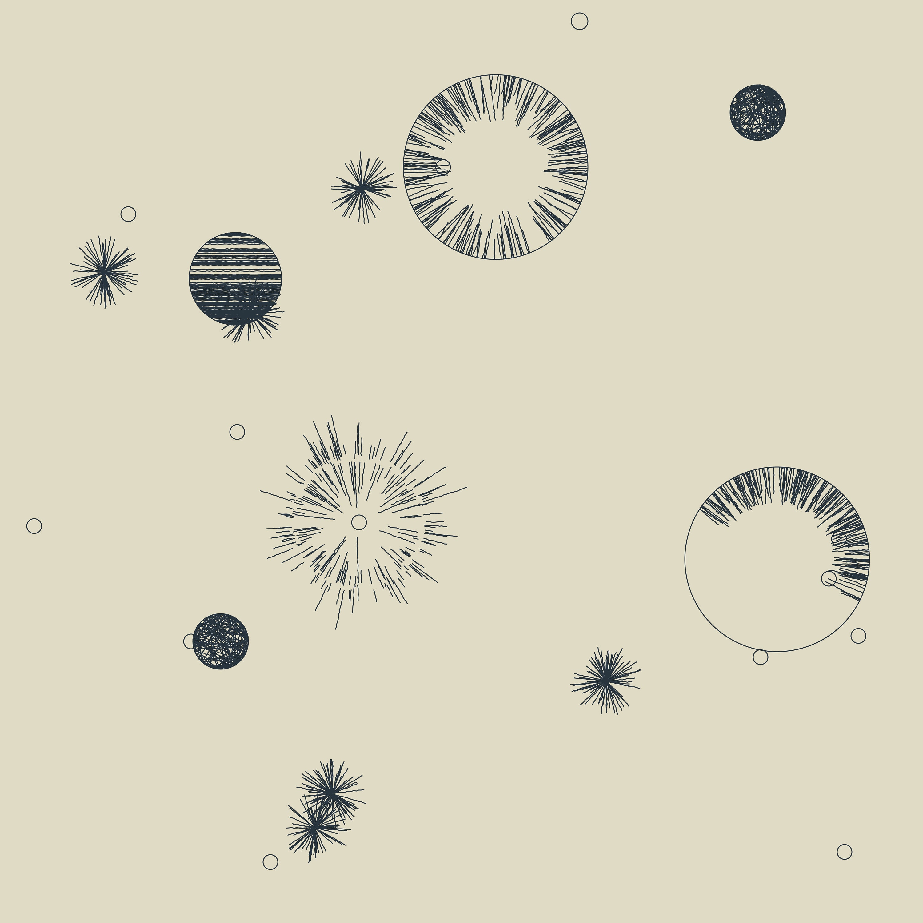 Ink Circles Abstract / Digital Art / Desktop Background / - Etsy