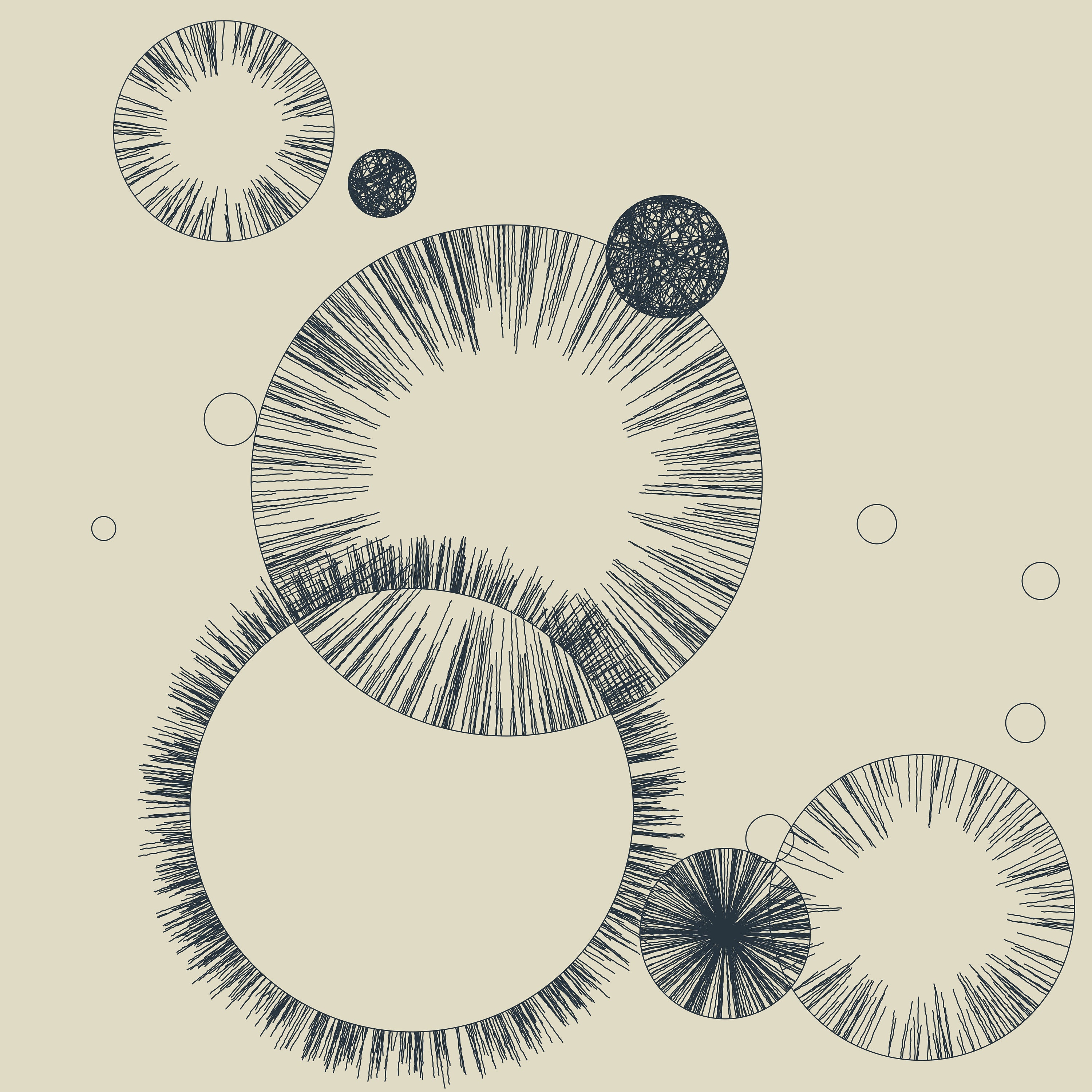 Ink Circles Abstract / Digital Art / Desktop Background / - Etsy