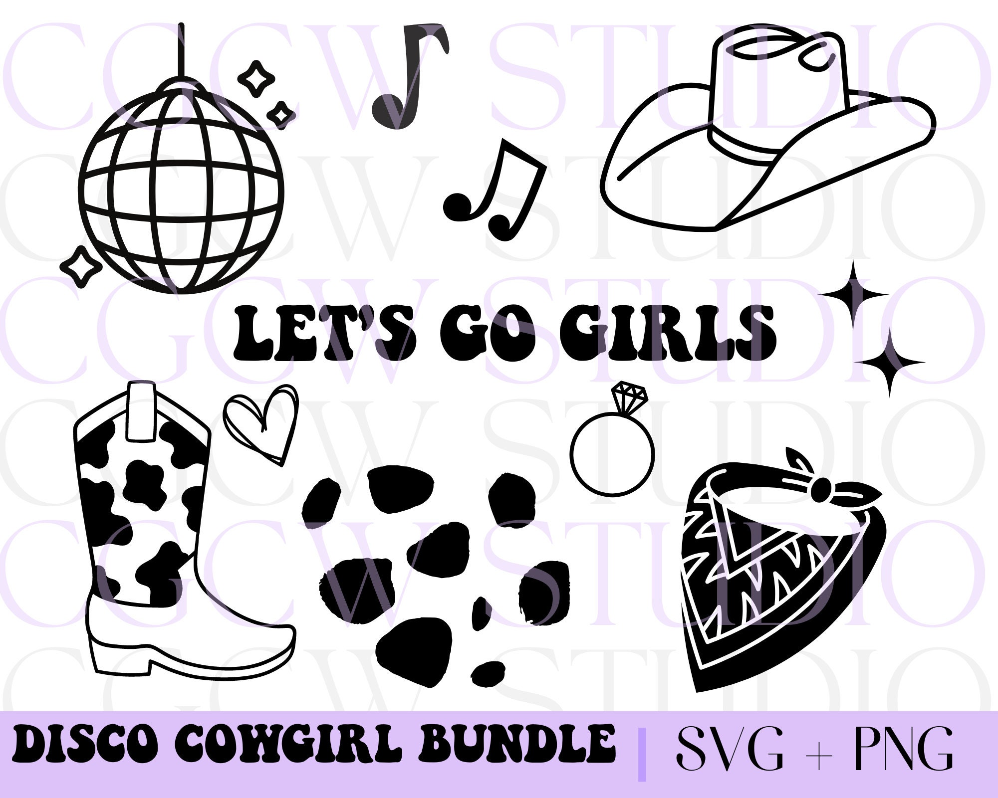 Disco Cowgirl Svg Space Cowgirl Svg Disco Cowgirl Bachelorette Party