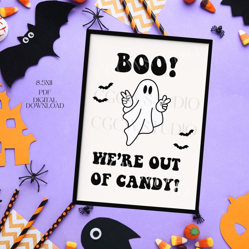 Sorry No Candy Sign - Etsy