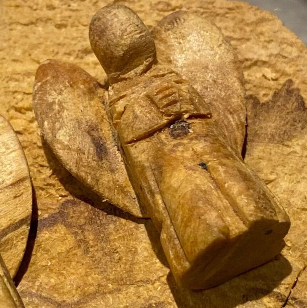 Angel Palo Santo Carved Small Wood Sculpture Ethically Sourced Peruvian ...