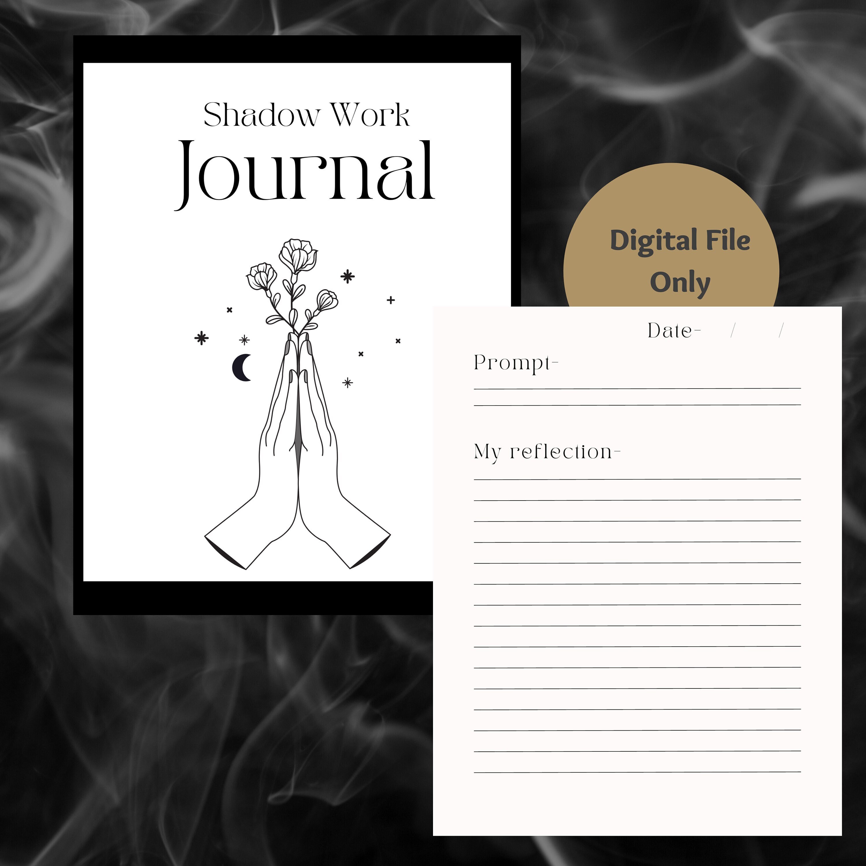 Witchy Book of Shadows Journal, Mindfulness Journal, Printable Guided ...