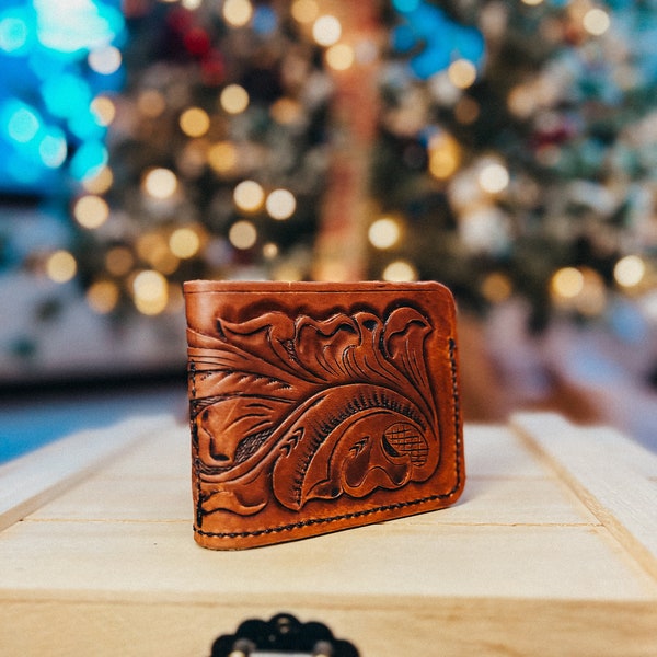 Hand Tooled Wallet - Etsy
