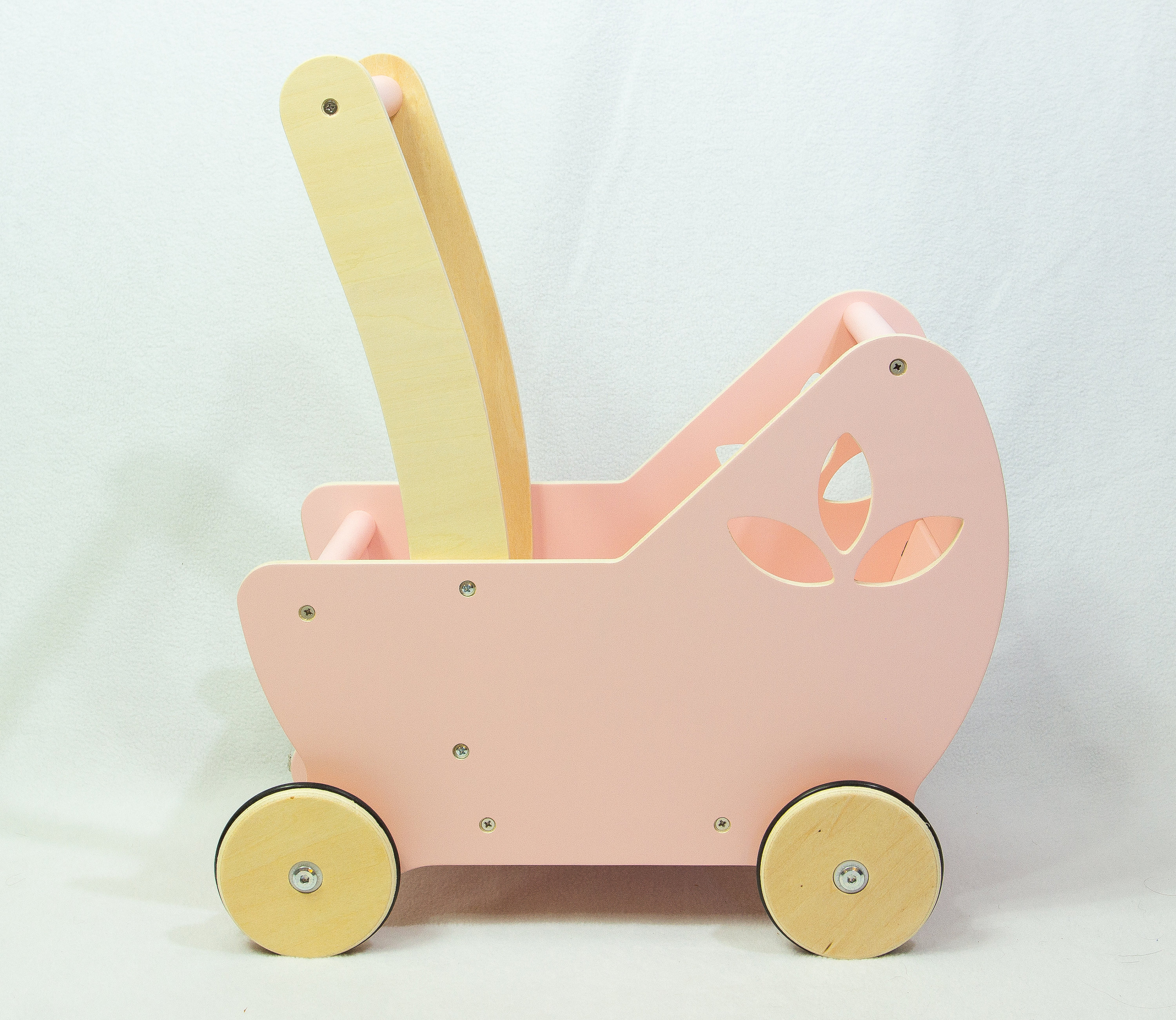 Wooden Toys Baby Pram Walker Pink Intended for Children 12 M - Etsy