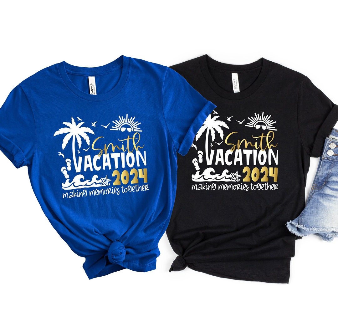 SALE Personalized Family Vacation Matching Shirt Family Names 2024 ...