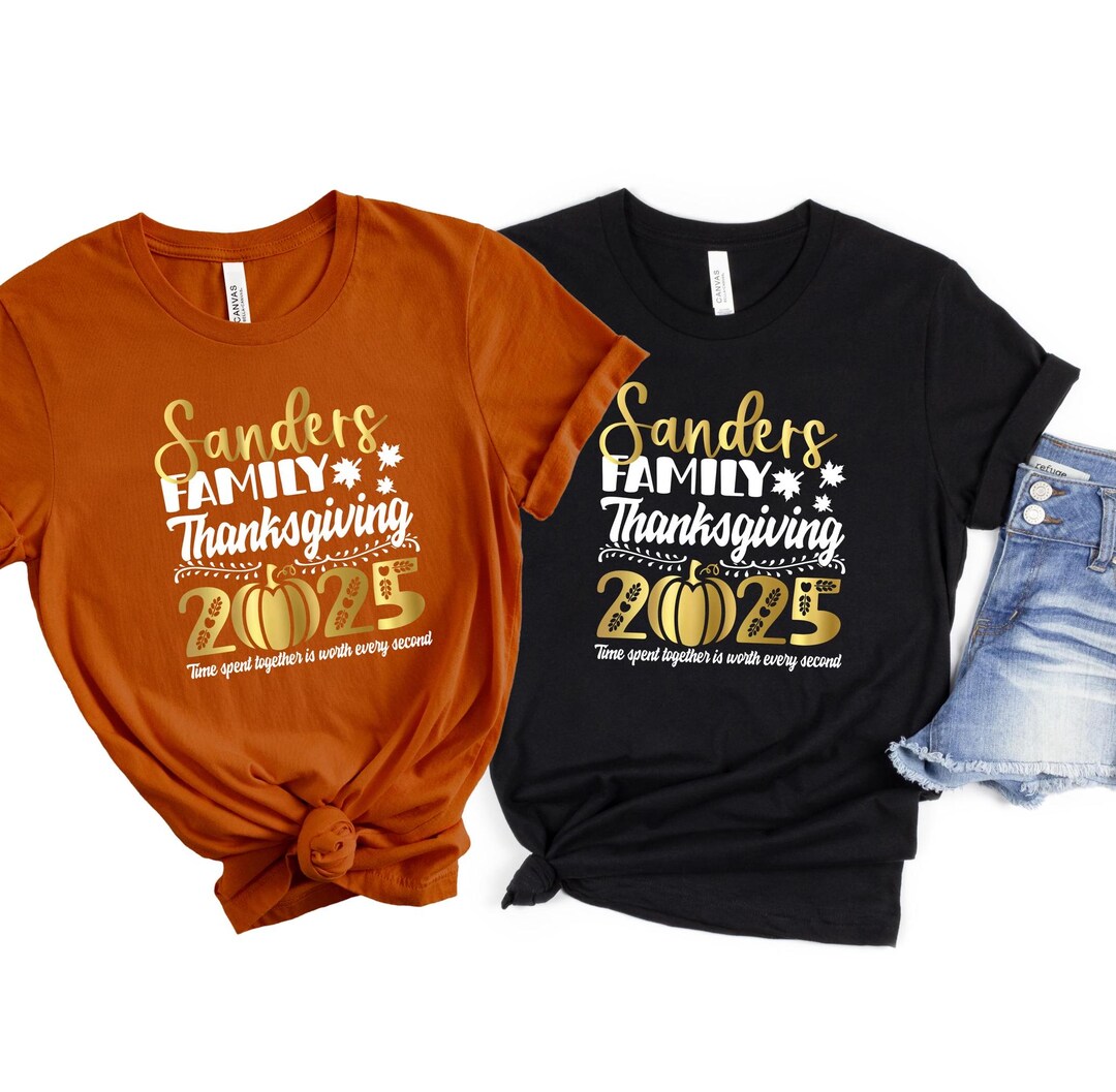 SALE!! Personalized Thanksgiving Family Crew Matching Family Shirts ...
