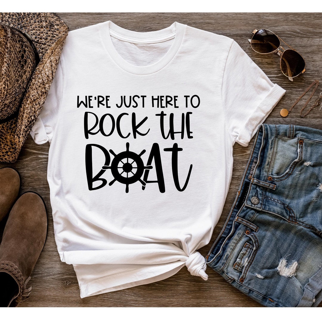 SALE Cruise Just Here to Rock the Boat Matching Shirt Family Vacation ...