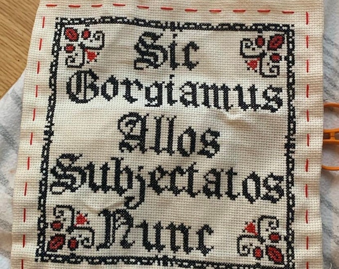 Addams Family Motto Cross Stitch Pattern - Etsy