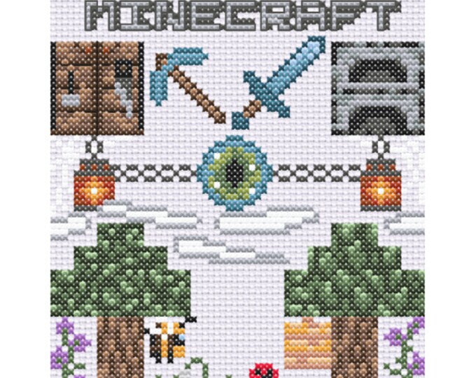 Minecraft Sampler Cross Stitch Pattern - Etsy UK