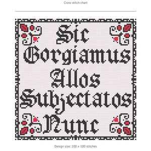 Addams Family Motto Cross Stitch Pattern - Etsy